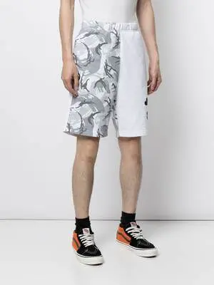 AAPE BY *A BATHING APE Moonface Camouflage-print Shorts