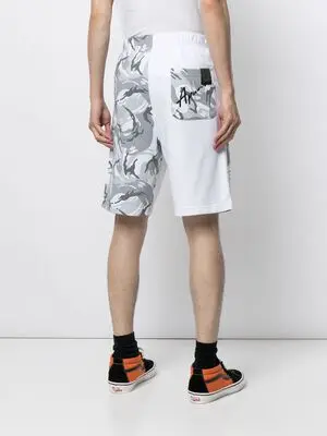 AAPE BY *A BATHING APE Moonface Camouflage-print Shorts