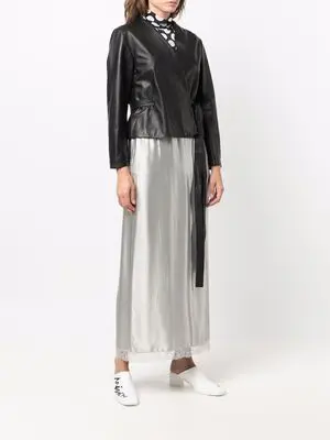 MAISON MARGIELA Wrap-style Leather Jacket