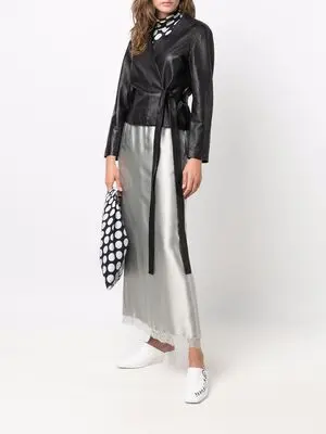 MAISON MARGIELA Wrap-style Leather Jacket