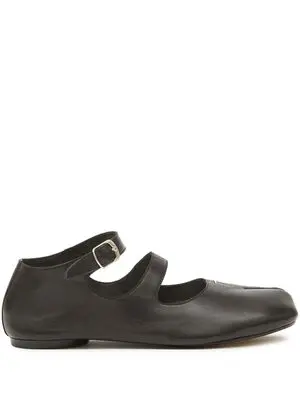 MAISON MARGIELA Tabi Leather Ballerinas - Black