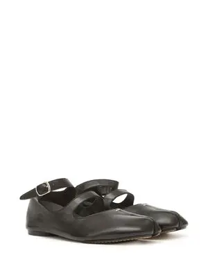 MAISON MARGIELA Tabi Leather Ballerinas - Black