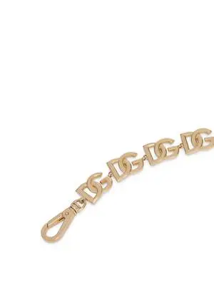 Dolce & Gabbana Tone Faux Pearl Logo Bracelet