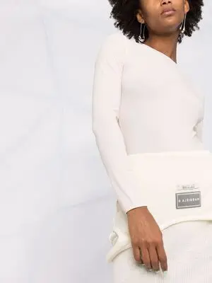 MAISON MARGIELA Technical Jersey Bodysuit - Neutrals