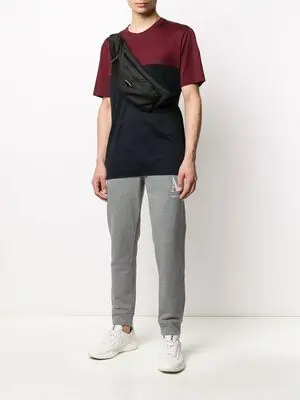 Armani Exchange Logo Embroidered Track Pants - Grey