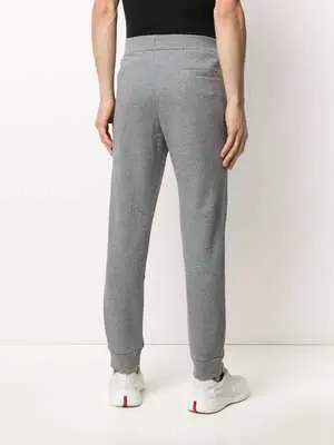 Armani Exchange Logo Embroidered Track Pants - Grey