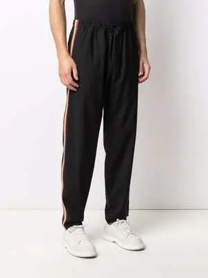 QASIMI Drawcord Side-stripe Trousers