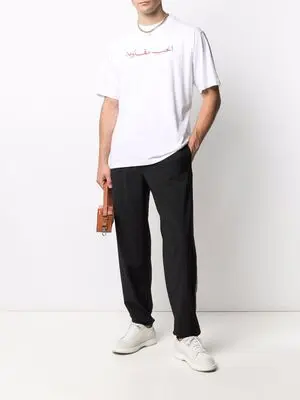 QASIMI Drawcord Side-stripe Trousers
