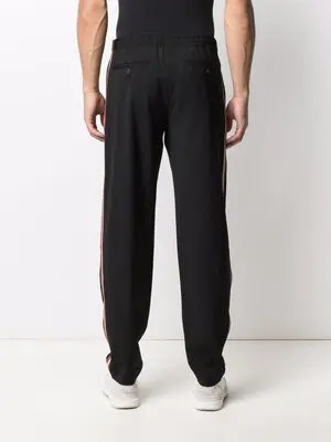 QASIMI Drawcord Side-stripe Trousers