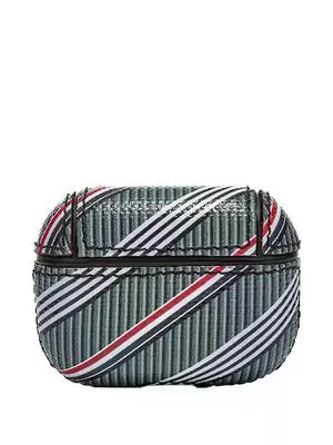 Thom Browne Stripe-pattern Airpods Case - Green