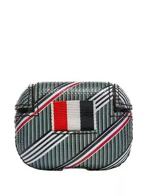 Thom Browne Stripe-pattern Airpods Case