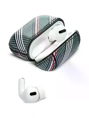 Thom Browne Stripe-pattern Airpods Case