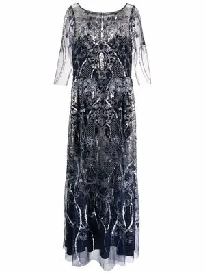 Marchesa Embroidered Tulle Gown