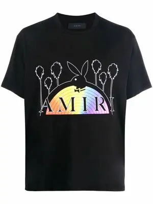 Amiri X Playboy Rainbow T-shirt - Black