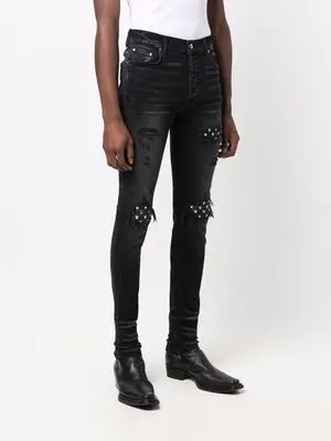 Amiri X Playboy Skinny Jeans - Black | Editorialist