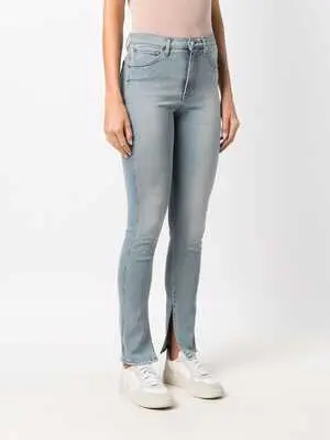 3x1 Slit-hem Skinny Jeans