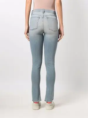 3x1 Slit-hem Skinny Jeans