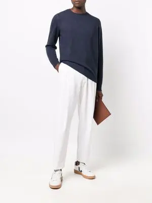Malo Crew-neck Cashmere Jumper - Blue