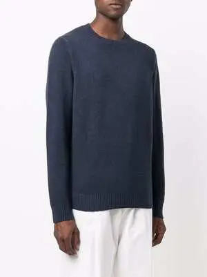 Malo Crew-neck Cashmere Jumper - Blue