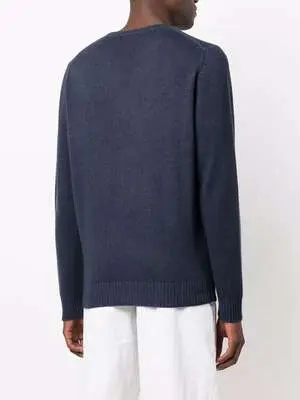 Malo Crew-neck Cashmere Jumper - Blue