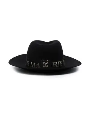 MAISON MICHEL Virginie Fedora Hat - Black