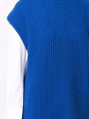 GANNI Rib-knit Oversized Vest