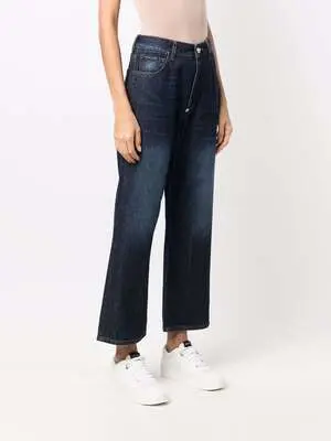 Philipp Plein Iconic Wide-leg Jeans - Blue