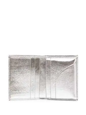 Comme Des Garçons Metallic Bi-fold Cardholder - Silver