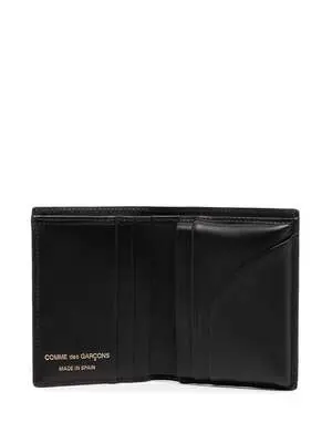 Comme Des Garçons Polka Dot-print Leather Cardholder - Black