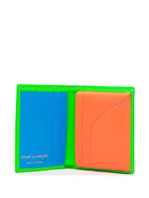 Comme Des Garçons Colour-block Cardholder Wallet