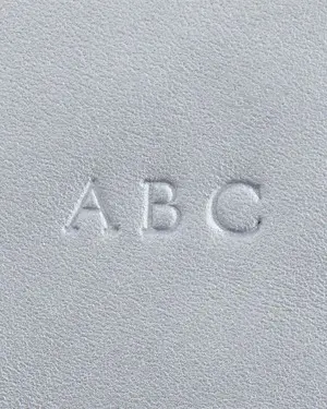 ROYCE NEW YORK Monogrammed Leather Card Holder Wallet, Personalized - Silver