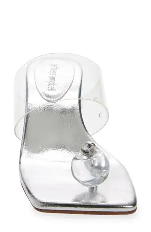 Jeffrey Campbell Latus Sandal - Silver Clear