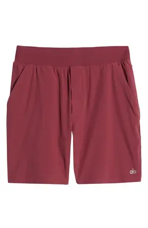 Alo Yoga Repetition Shorts Varsity Cardinal