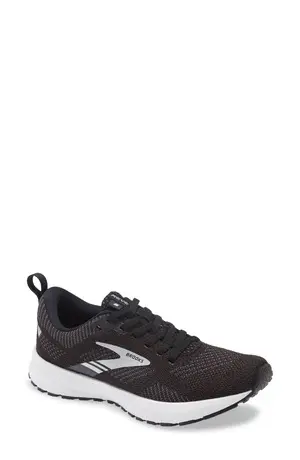 Brooks Revel 5 Hybrid Running Shoe Black/ Metallic/ White