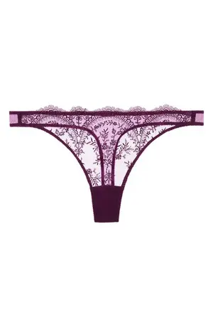 DITA VON TEESE Severine Thong Dark Cherry