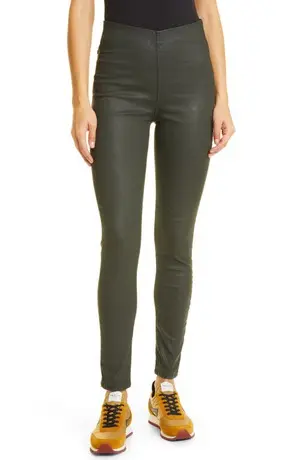 Rag & Bone - Nina High-Waist Faux Leather Skinny Pants