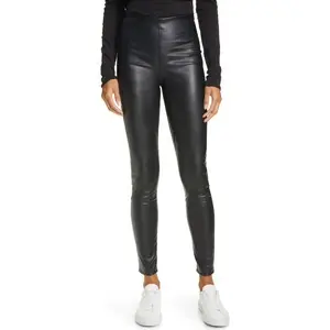 RAG & BONE Nina High Waist Pull On Faux Leather Skinny Pants