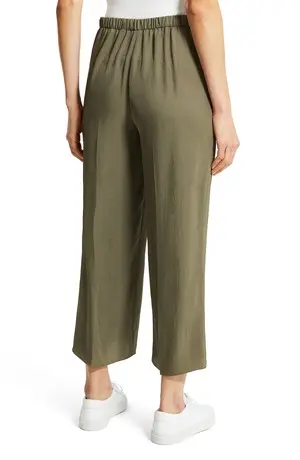 Theory Wide Leg Crop Pants