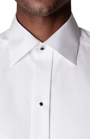 Eton Slim Fit Piqué Tuxedo Shirt