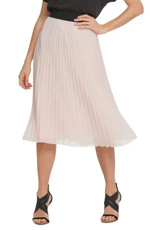 Dkny Pleated Midi Skirt