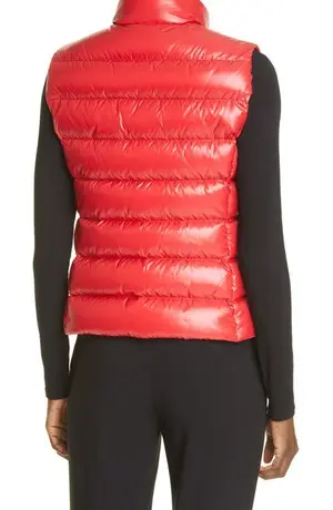 Moncler Ghany Water Resistant Puffer Vest - Red