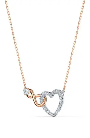 SWAROVSKI Hyperbola Heart Necklace - Crystal