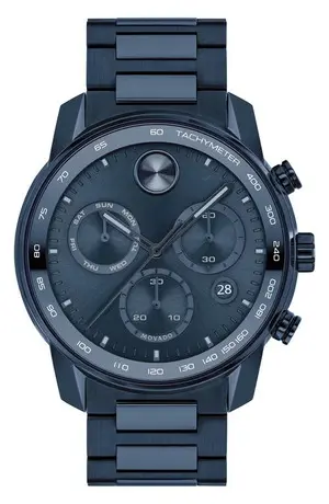 Movado Bold Verso Chronograph Bracelet Watch - Blue