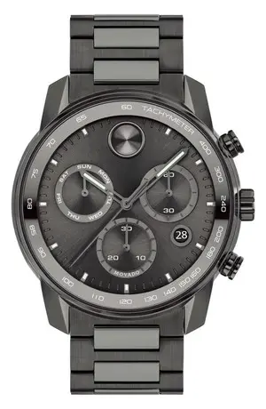 Movado Bold Verso Chronograph Bracelet Watch - Gray Dial