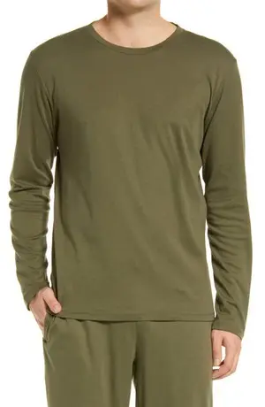 Nordstrom Long Sleeve Pima Cotton Lounge T-shirt