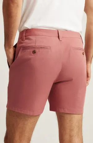 Bonobos Washed Stretch Cotton Chino Shorts - Withered Rose