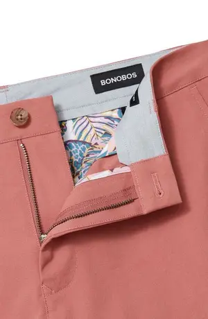 Bonobos Washed Stretch Cotton Chino Shorts - Withered Rose