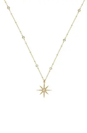 Ettika Crystal Star Pendant Necklace - Gold