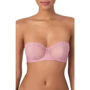 Dkny Sheers Strapless Underwire Bra Lilas