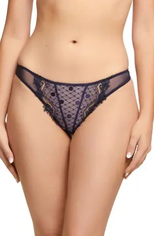 DITA VON TEESE Vedette G-string Navy